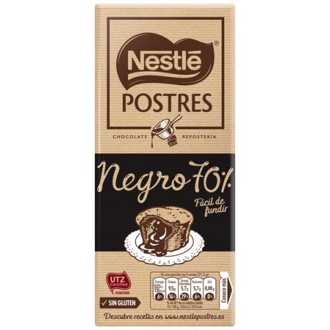 NESTLE POSTRES Chocolate Negro 70% cacao 170g | Nestlé Family Club