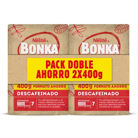Bonka Café Molido Descafeinado duplo 2x400g | Nestlé Family Club
