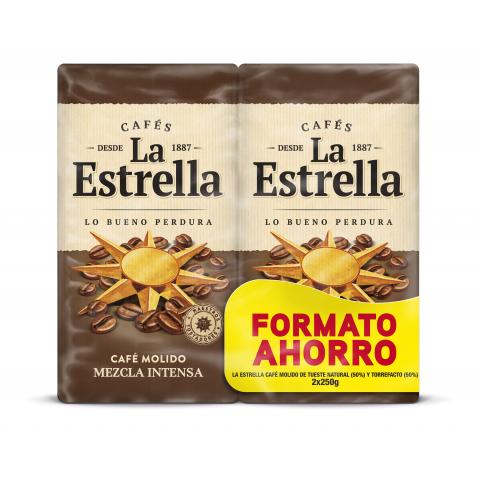 LA ESTRELLA Café Tostado Molido Mezcla Intenso 2x250g | Nestlé Family Club