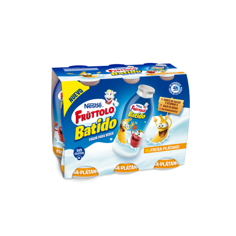 Fruttolo Batido Fresa Plátano 6x90g | Nestlé Family Club